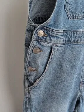 GAP | Pants & Jumpsuits | Gap Light Blue Denim Overalls With Bib Label ...
